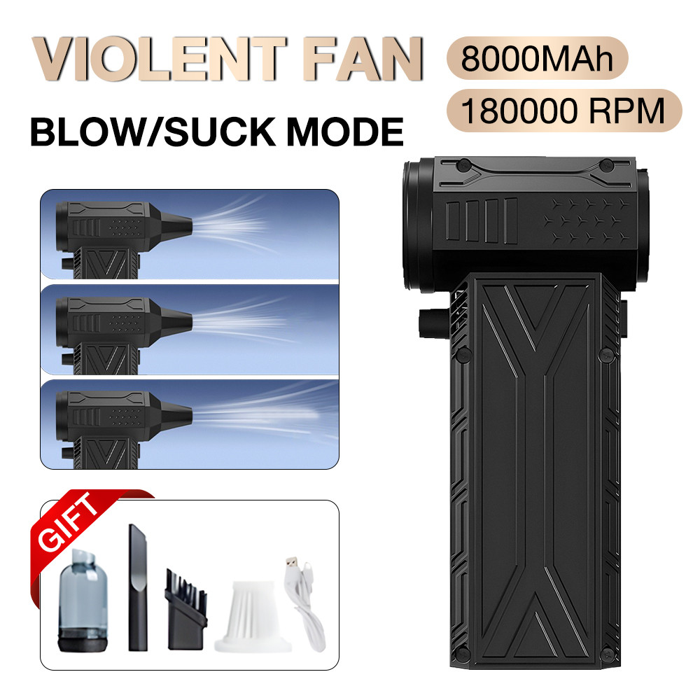 MOKETA 200W Ultra Mini Turbo Jet Fan Electric Air Duster Portable ...