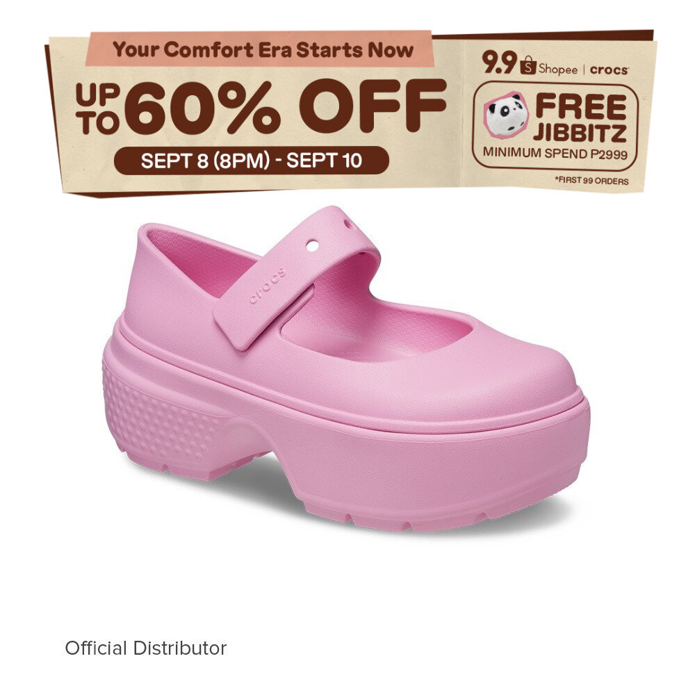 Crocs Stomp Mary Jane in Pink | Shopee Philippines