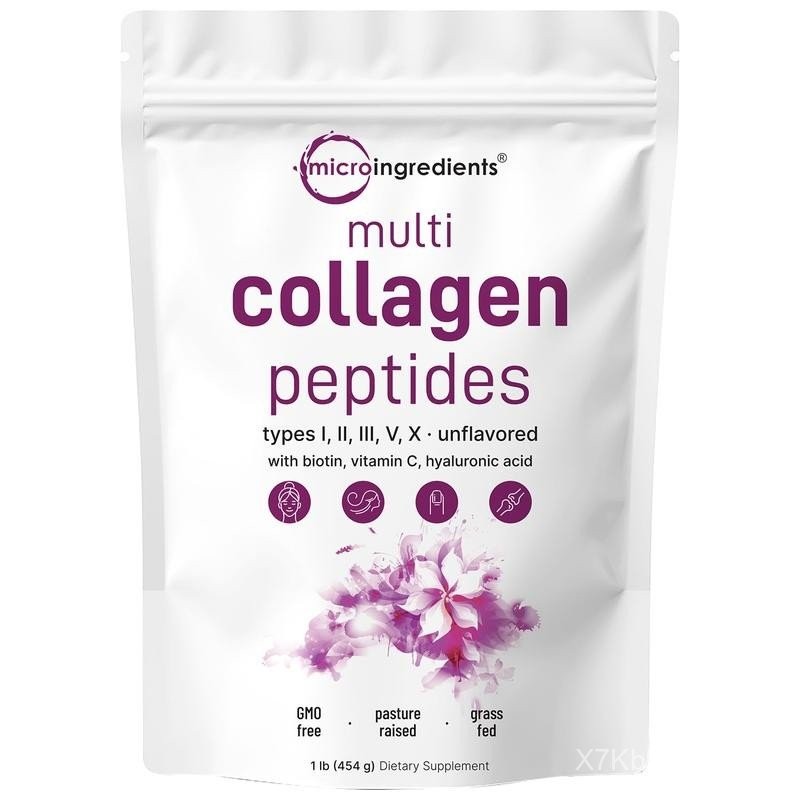 Micro Ingredients Multi Collagen Peptides Powder - Hydrolyzed Protein ...
