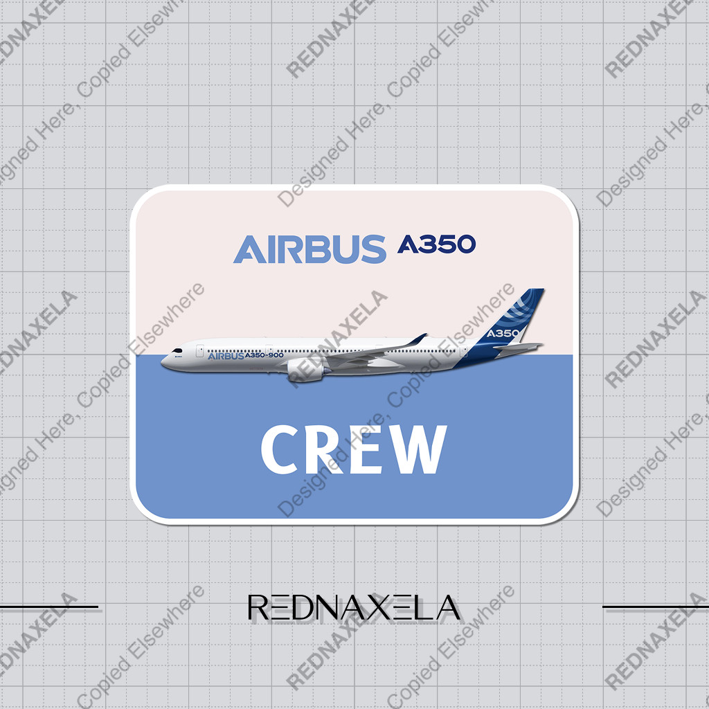 Airbus A350 Card Vinyl Sticker Crew Sign Sticker | Shopee Philippines