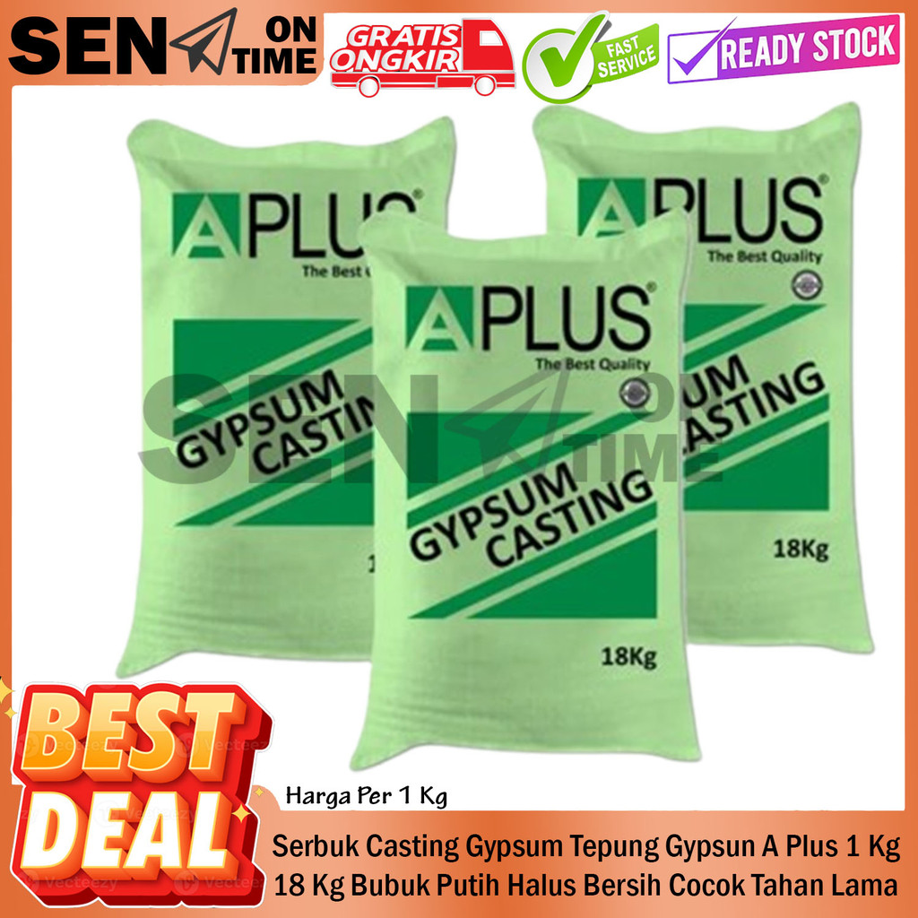 Gypsum Casting Powder Gypsun Flour A Plus Retail 1 Kg White Powder ...