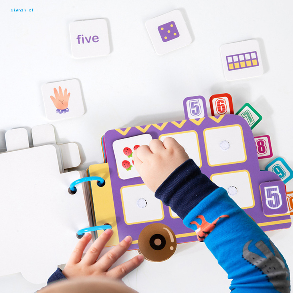 Educational Quiet Book Toddlers Quiet Book Interactive Color Sorting ...