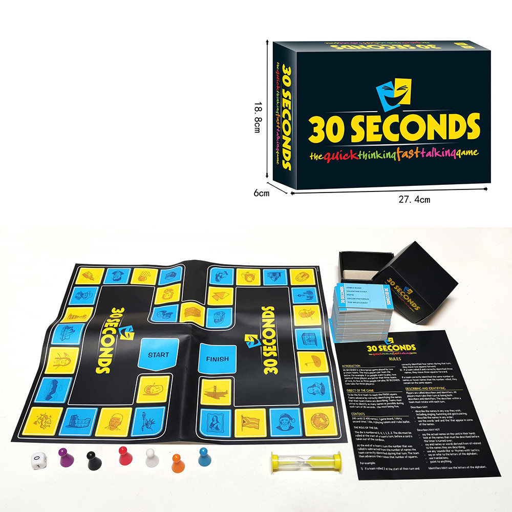 30 Seconds Card Games Board Games Card Games Family Game Kids Children ...