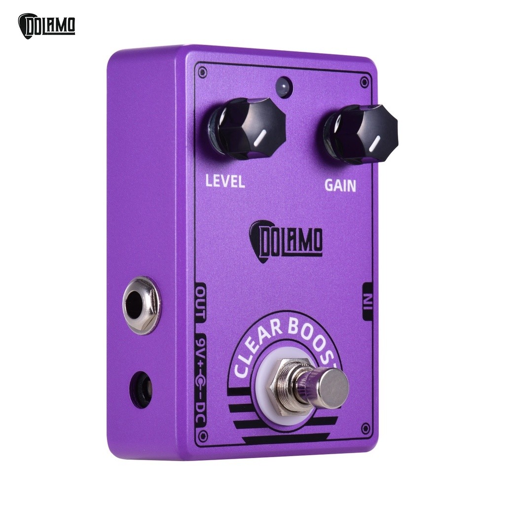 Dolamo D6 Clear Boost Guitar Effect Pedal Purple Guitar Pedal Boost ...