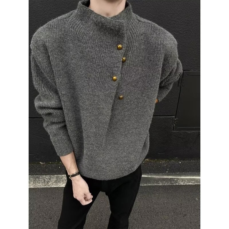2025 New Couple Thick Sweater Men's Winter Trendy High-end Knitted ...