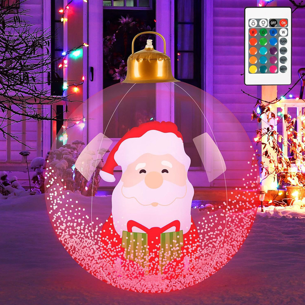 Christmas Luminous Inflatable Decorative Ball with Lights Giant ...