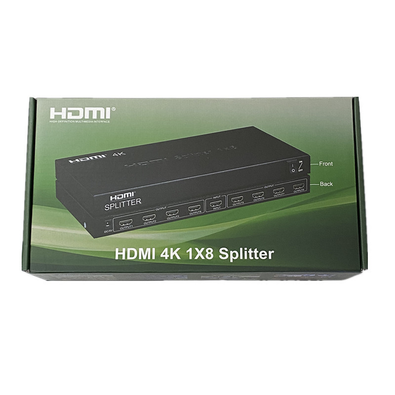 Hd HDMI Distributor 4K 1X8 HDMI Splitter One input, eight outputs ...