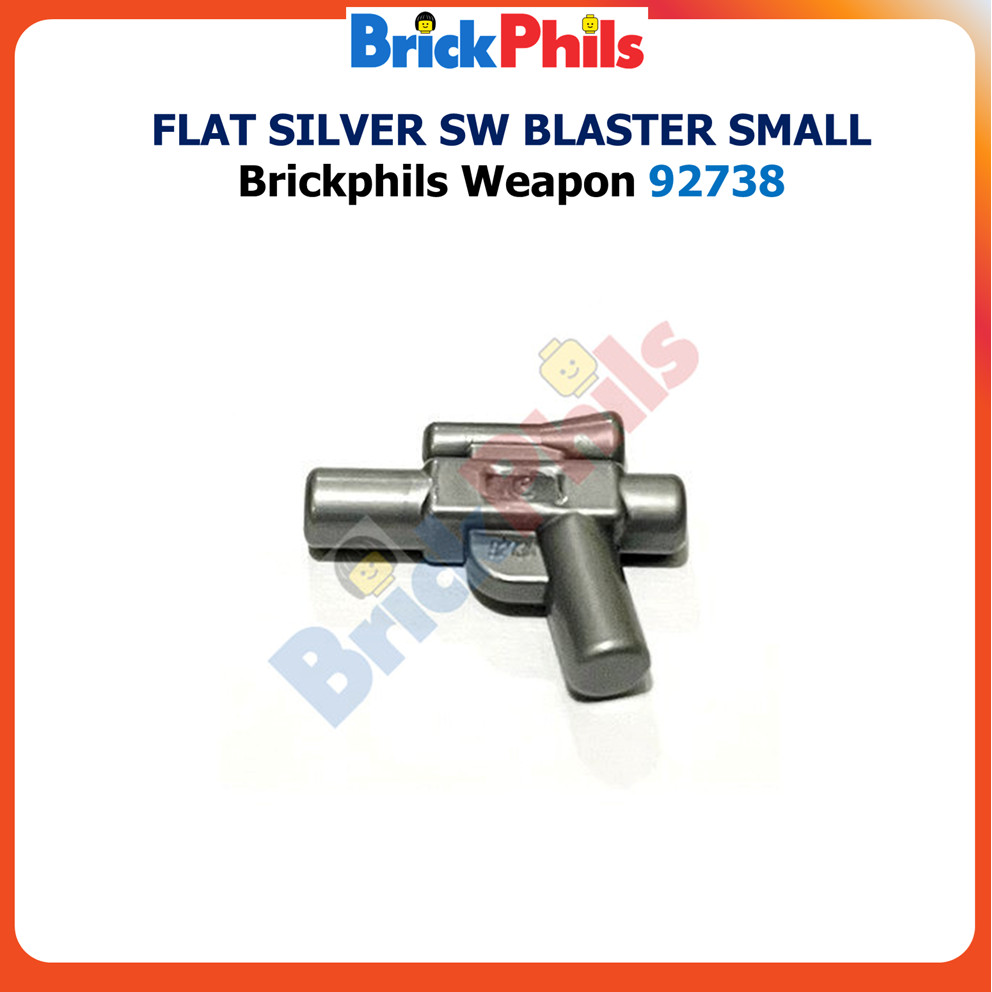 BRICKPHILS Weapon 92738 - SW Blaster Small Flat Silver | Shopee Philippines