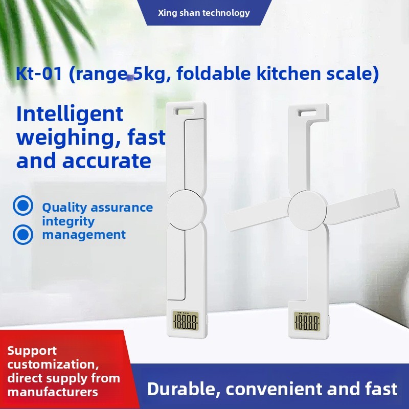 New Foldable Kitchen Scale Portable Kitchen Electronic Scale Folding X ...