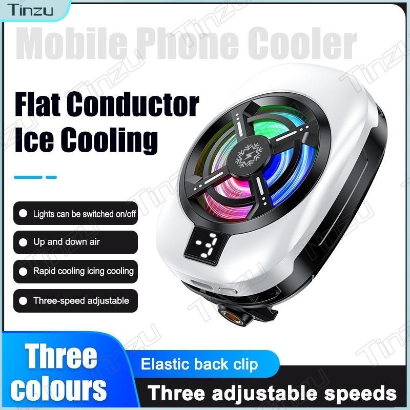 Phone Cooler Portable Gaming Mobile Cooling Fan ultra quiet Hurricane ...