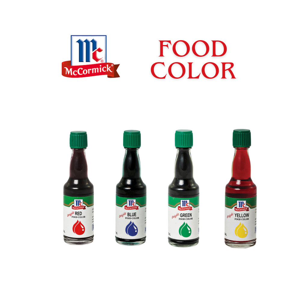 McCormick Food Color ( Blue , Red , Green , Yellow , Violet )- 20ML ...