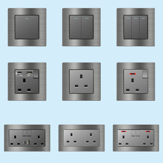 13A British Electric Socket USB Fast Charge type-c British Standard ...
