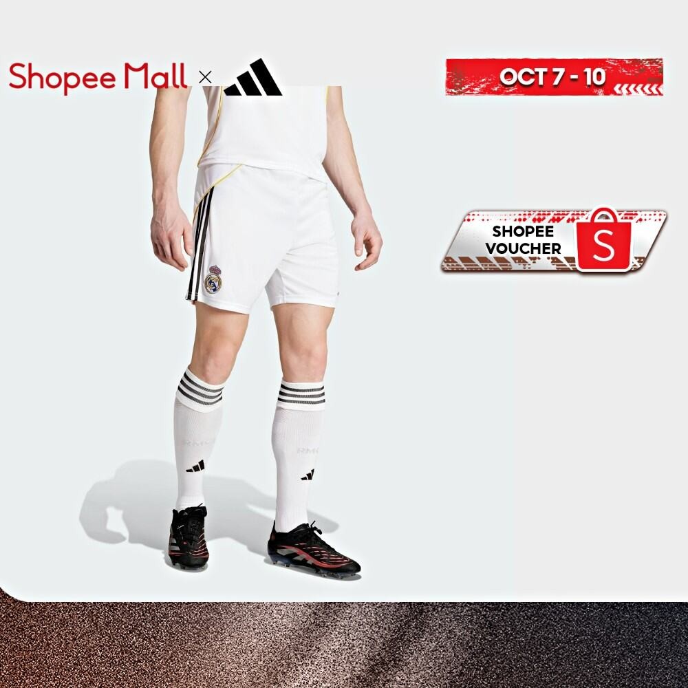 adidas Football Real Madrid 25/26 Home Shorts Men White JJ1926 | Shopee ...