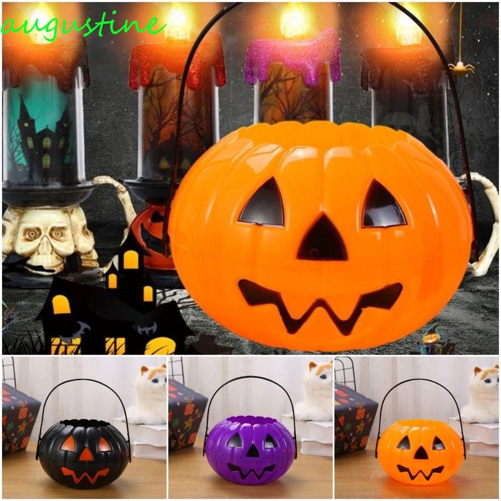 AUGUSTINE Halloween Candy Buckets, Halloween Candy Buckets Mini Pumpkin ...