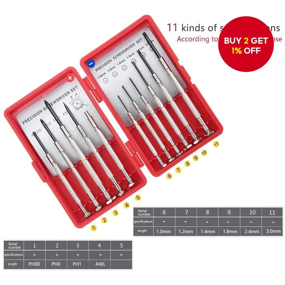 Introducing the new 11-piece mini precision screwdriver set. This small ...