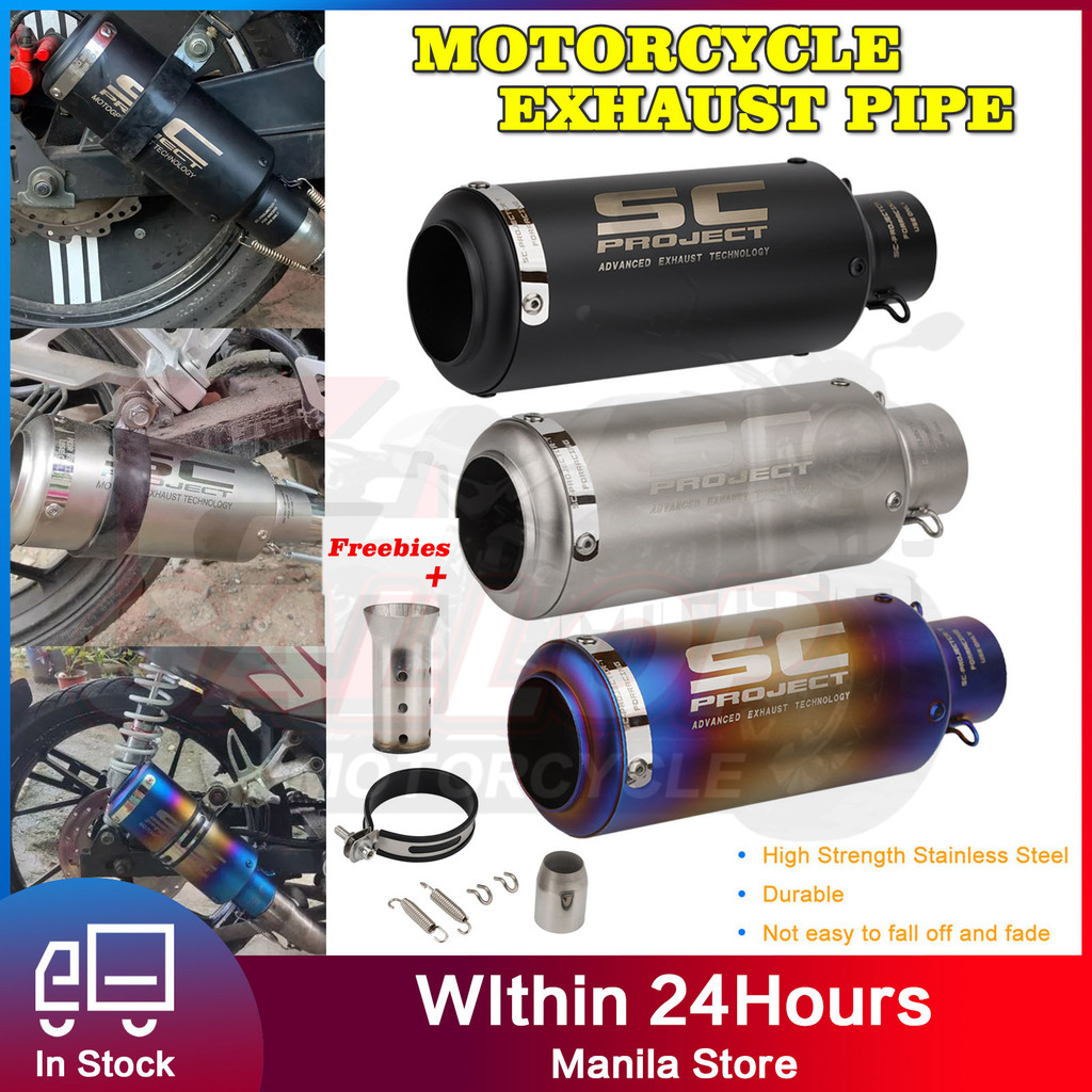Universal SC Project Exhaust Muffler Tailpipe 36-51mm Motorcycle ...