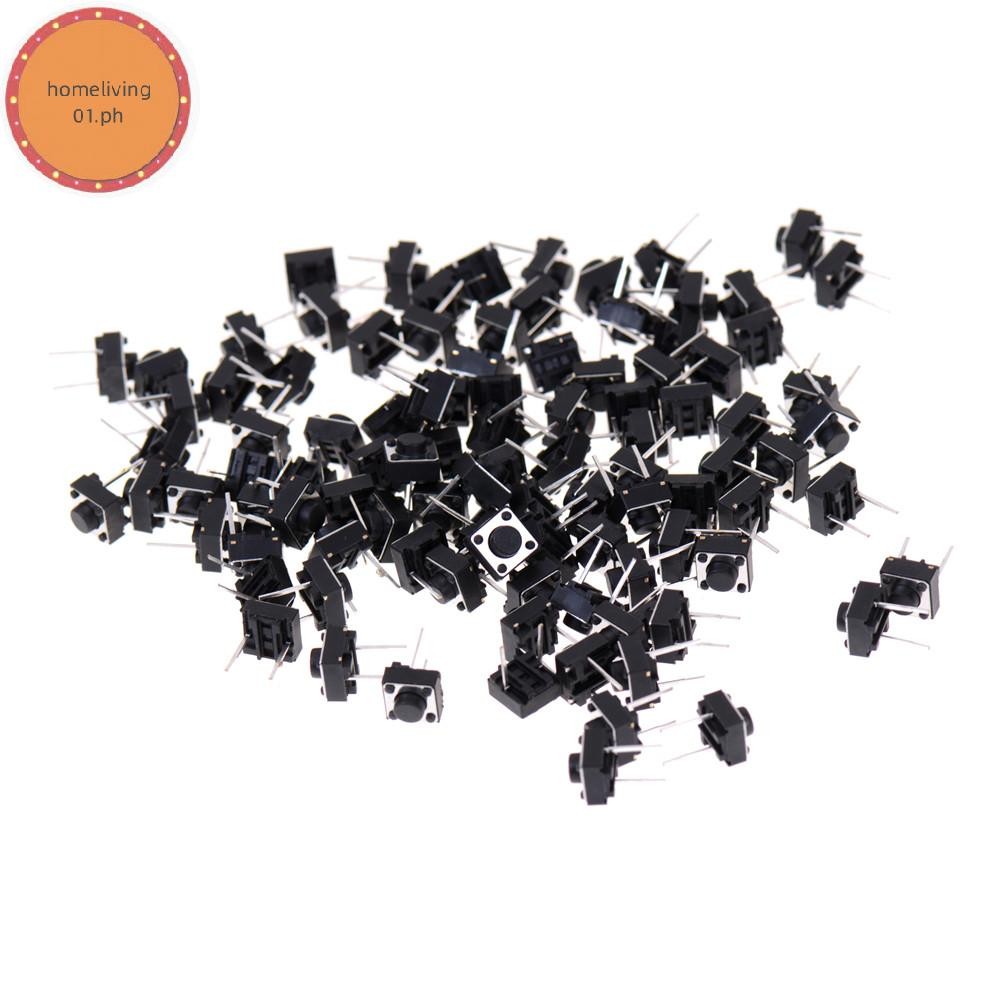 homeliving01 100pcs 2pins Tactile Push Button Switch Tact Switch ...