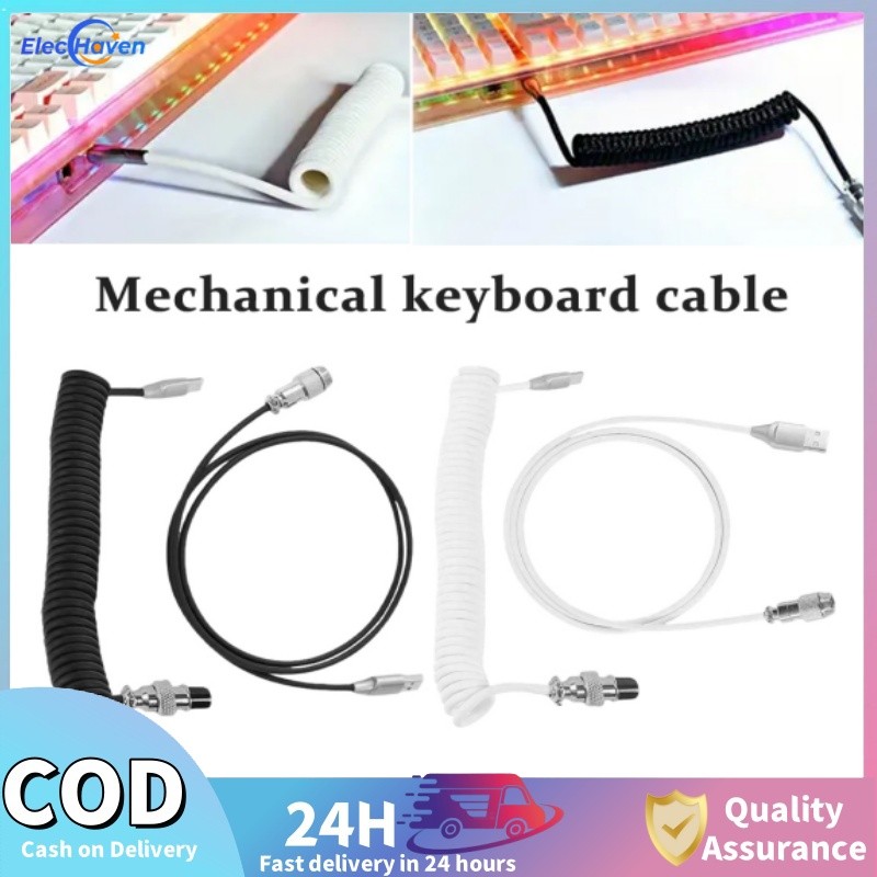 Coiled Cable for Mechanical Keyboard Detachable Keyboard Wire Cable ...