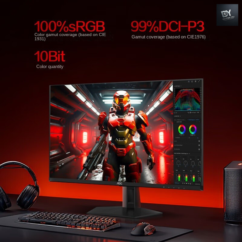 gaming monitor pc monitor curved monitor 27 Inch 2K 280 desktop monitor ...