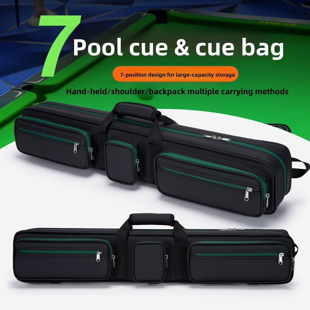 2/1 Snooker Cue Storage Bag: 7-Cue Capacity with Soft Plush Lining ...