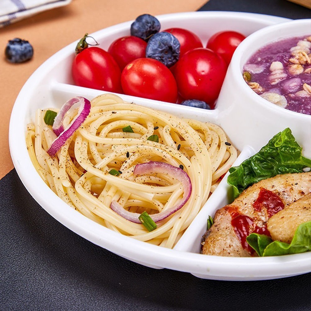 [JOLLIBEE-Hot] Dinner plates Three separate plastic plates for ...