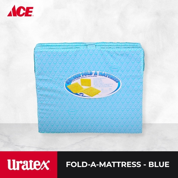URATEX Fold-A-Mattress - Blue | Shopee Philippines