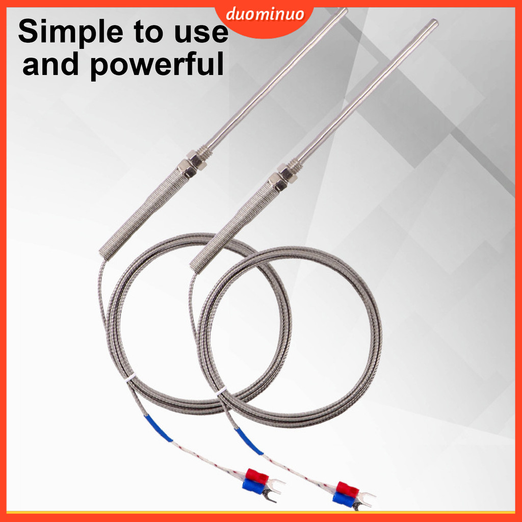 [In Stock] 1/2/3/4/5m K Type Thermocouple M8 Thread 100mm Probe ...