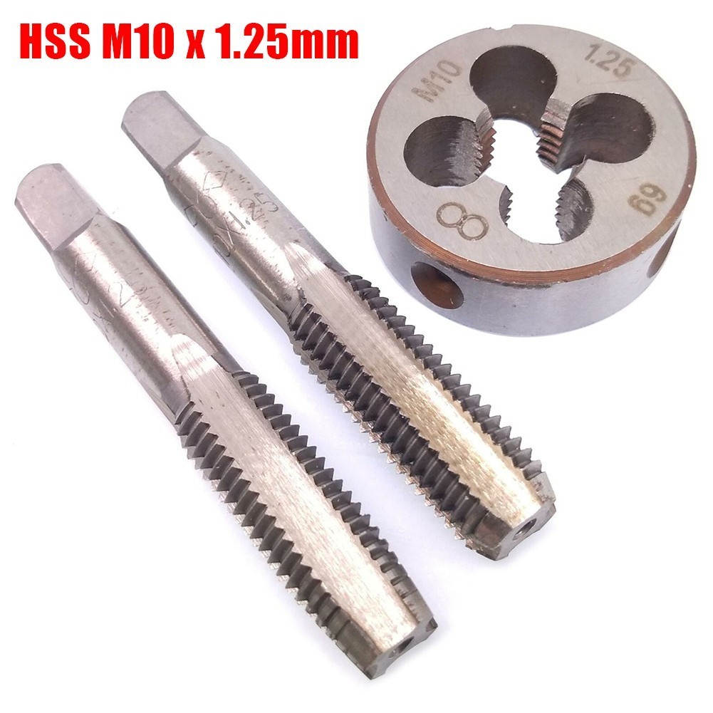 M10 x 1.25mm Taper & Tap & M10 x 1.25mm Die Metric Thread Right Hand ...
