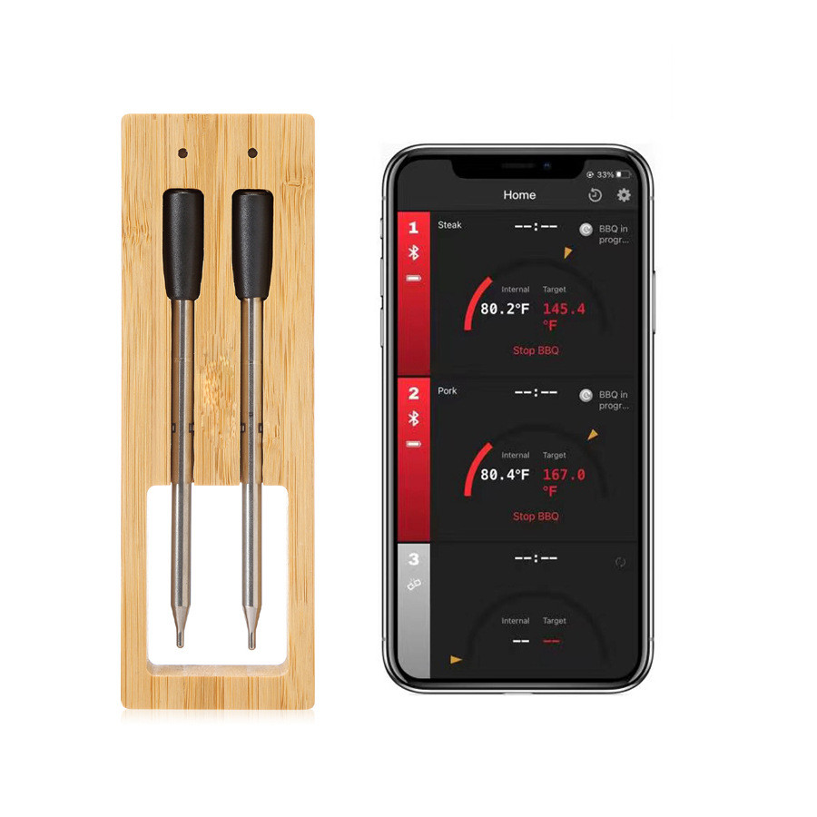 BBQ Probe Wireless Bluetooth BBQ Thermometer Kitchen Food Thermometer ...