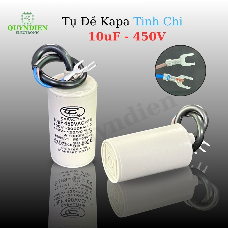 Starter Capacitor Water Pump Start Capacitor 10uF 450VAC Kapa Tinh Chi ...
