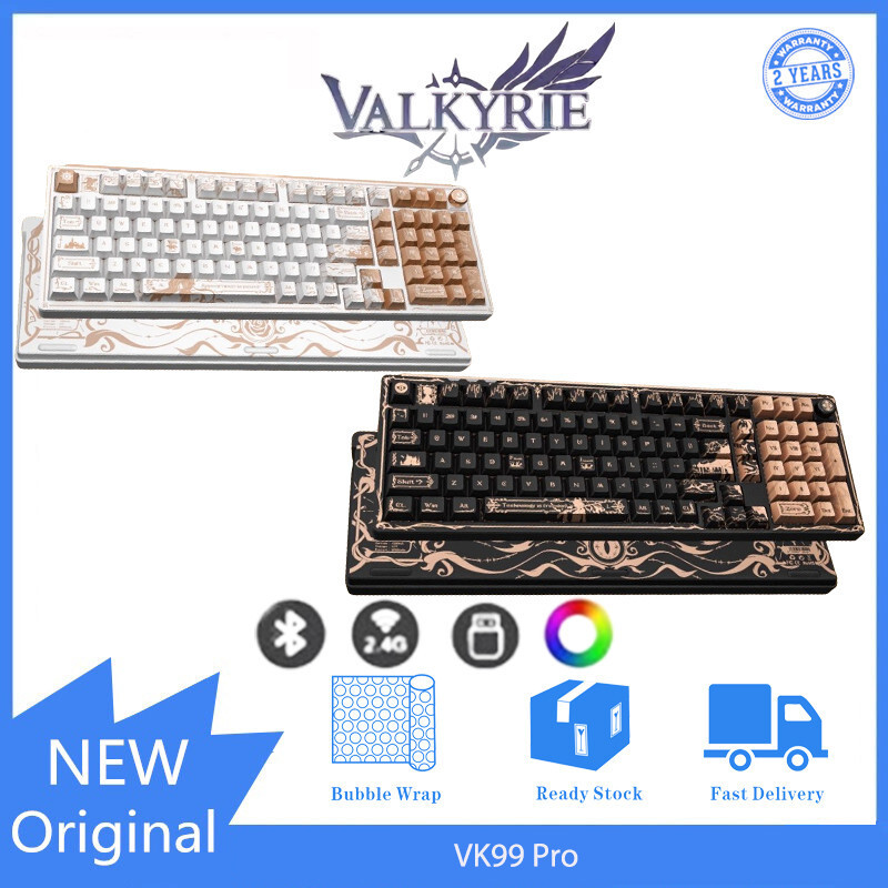 VALKYRIE VK99 Pro Trimode 2.4G/Wired/Bluetooth Hotswappable Mechanical ...