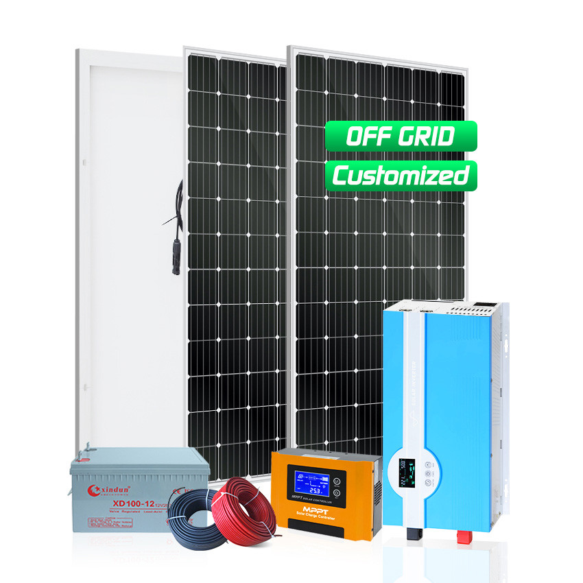 5 Kva 3kw Solar Home System 1000w 1000 Watt 3000w 5kw 3 kw Complete Set ...