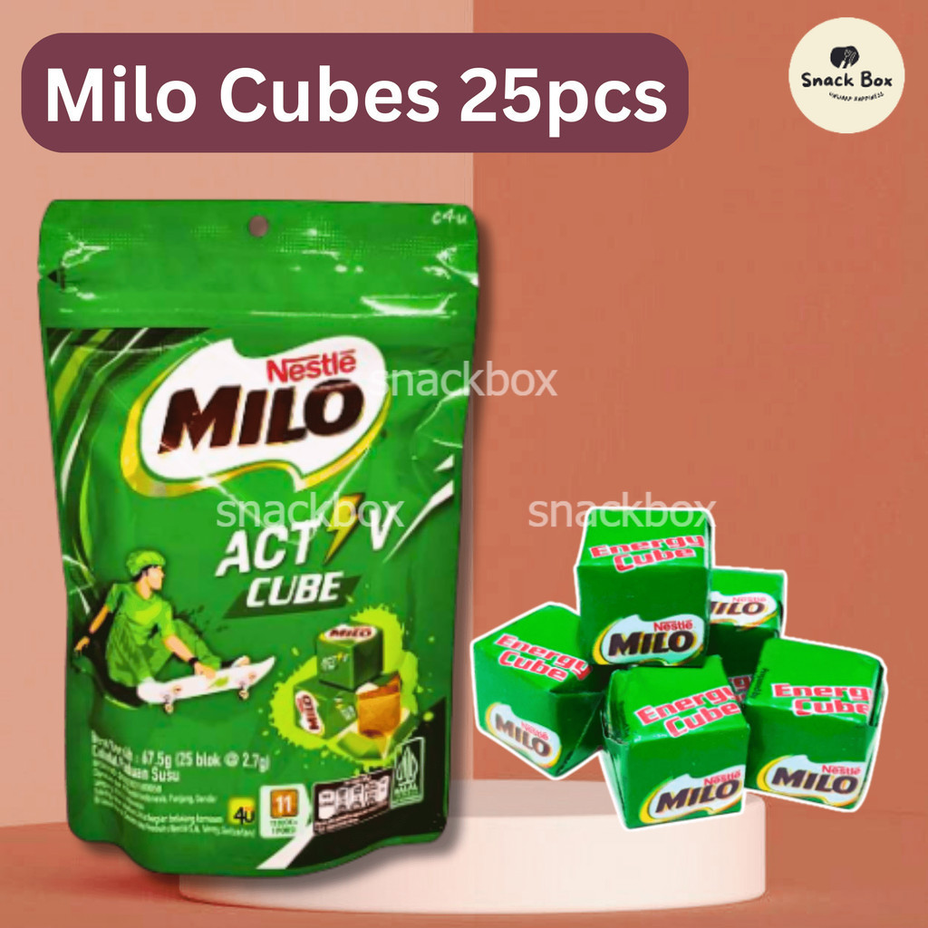 Nestle Milo Activ Cube 25pcs Halal | Shopee Philippines