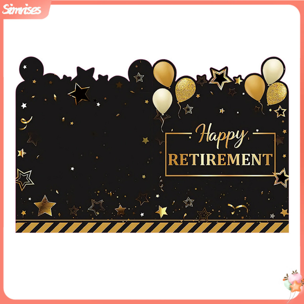 [In Stock] Golden Retirement Card Retirement Party Decorations Card ...