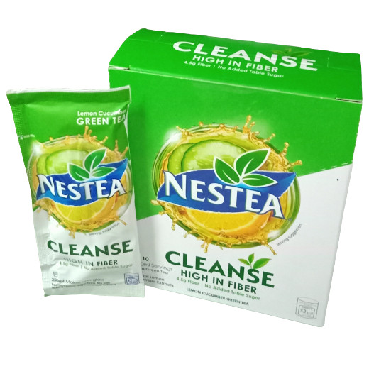 NESTEA Cleanse Lemon Cucumber Powdered Green Tea with Fiber 10 servings ...