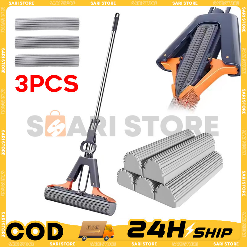 Magic Mop Replacement Sponge PVA Foam Rubber Mop Head Water Absorbent ...