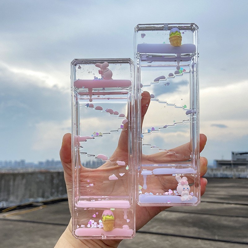 Cartoon Cartoon Liquid Hourglass Oil Drop Ornaments Transparent Acrylic ...