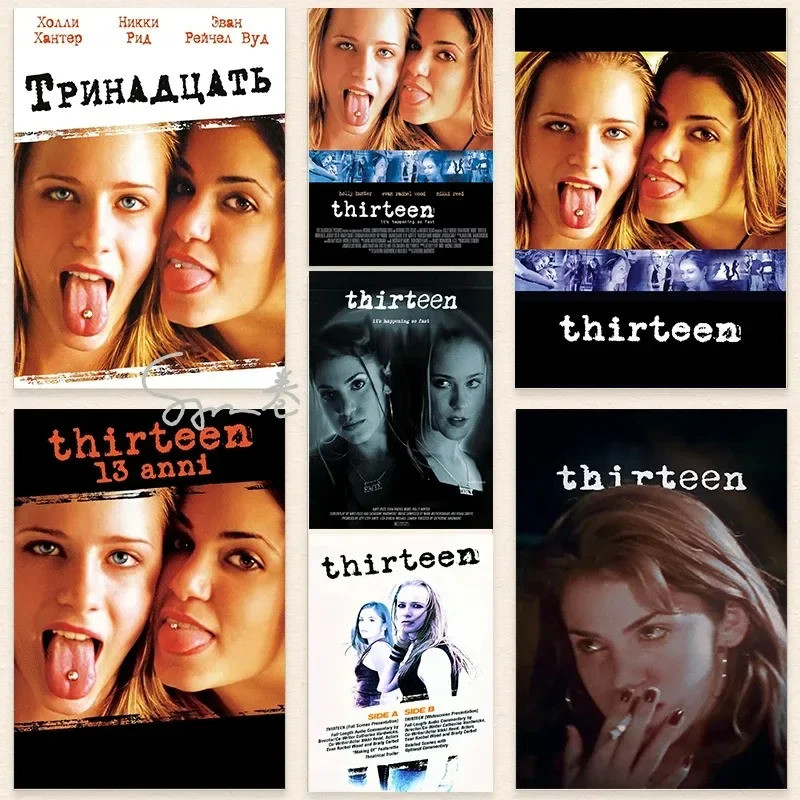 Canvas Printing Thirteen Movie Film Poster Teenage Movie Thirteen Wall ...