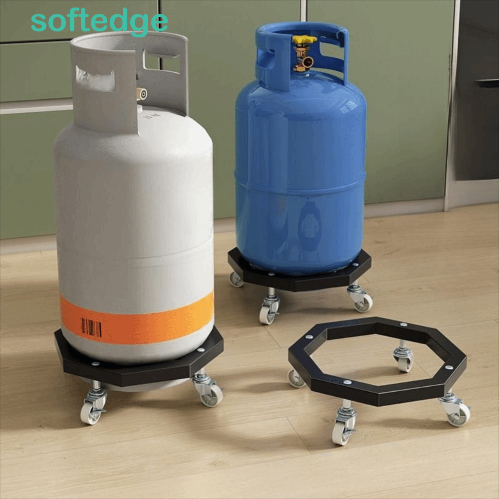 SOFTEDGE Tank Gas Base, Movable with Wheels Mobile Propane Tray, Sturdy ...