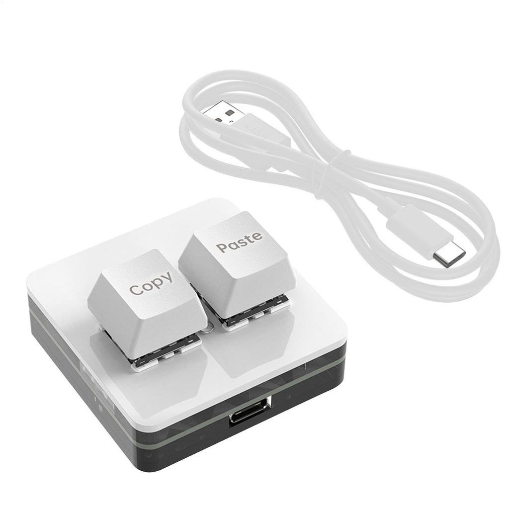 2 Key Game Keyboard Mini USB Keypad Universal Mechanical Game PC ...