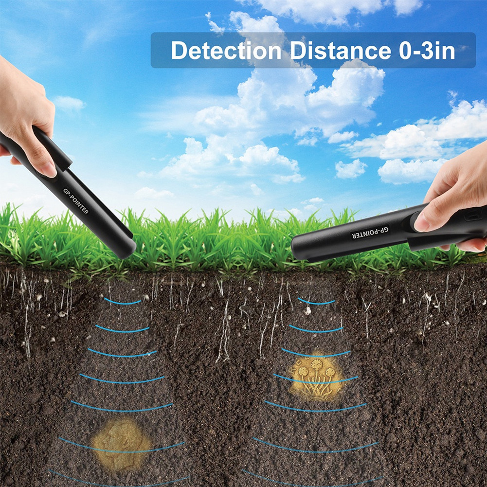 Portable Metal Detector Waterproof Handheld Detector Gold Silver ...