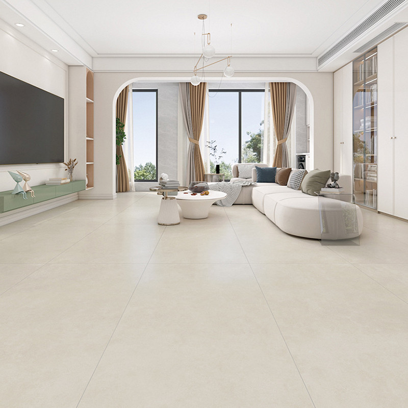 Silent Wind Micro Cement Tile 600x1200 Living Room Soft Light Morandi ...