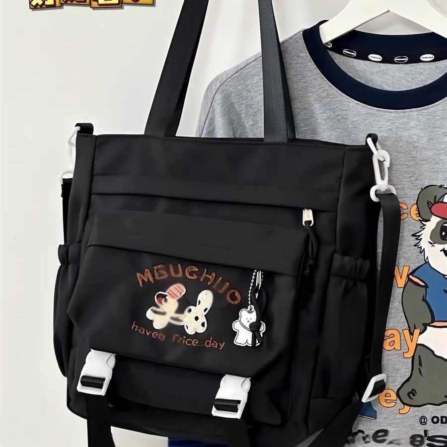 Large Capacity Shoulder Bag Cute Handbag Student Class Commuting ...