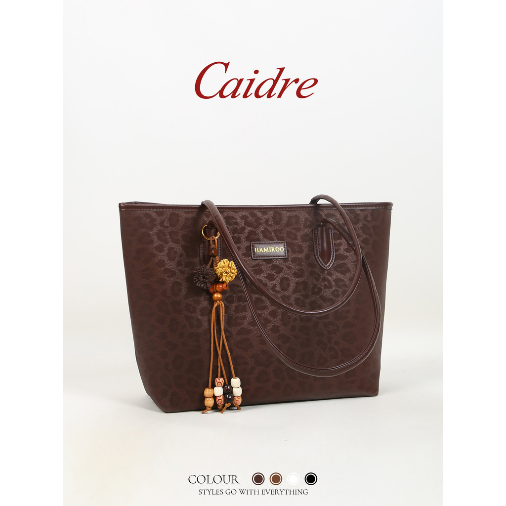 Caidre Leopard Print Large Bag Female Commuter Large Capacity Tote Bag ...