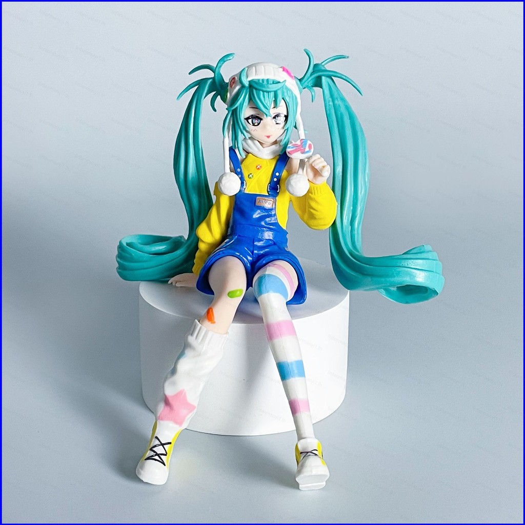 LF1 Hatsune Miku Candy Sweetheart Girl Sitting Action Figure Ornament ...
