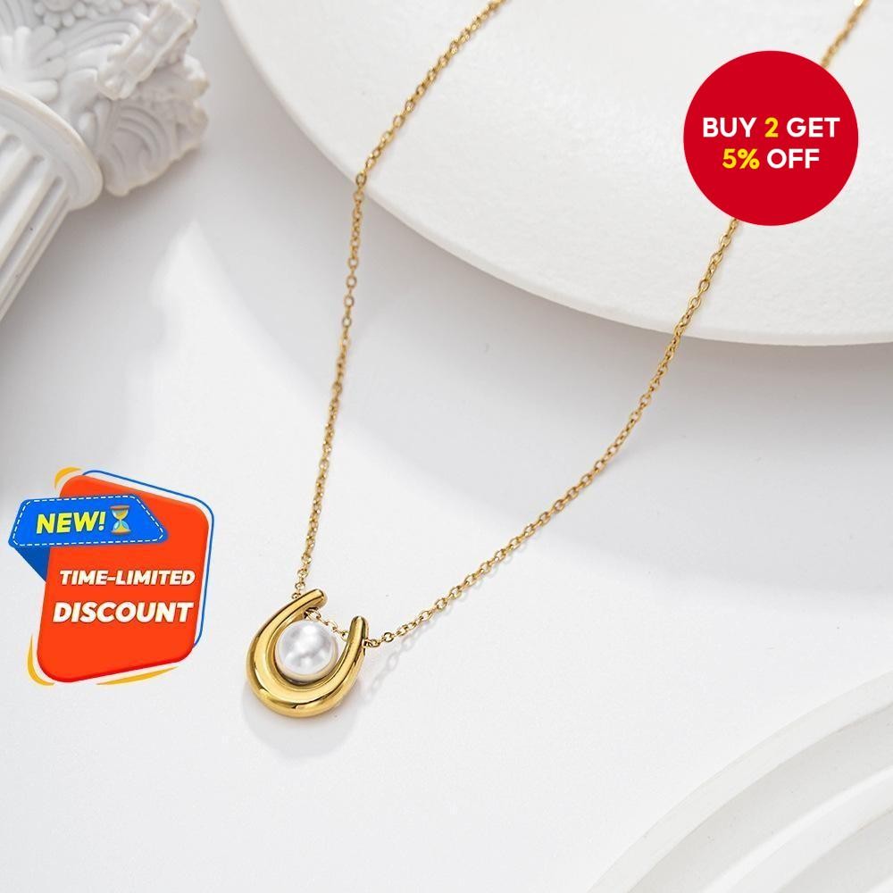 2025 Trendy Pendant Necklace for Women Stainless Steel Minimalist ...