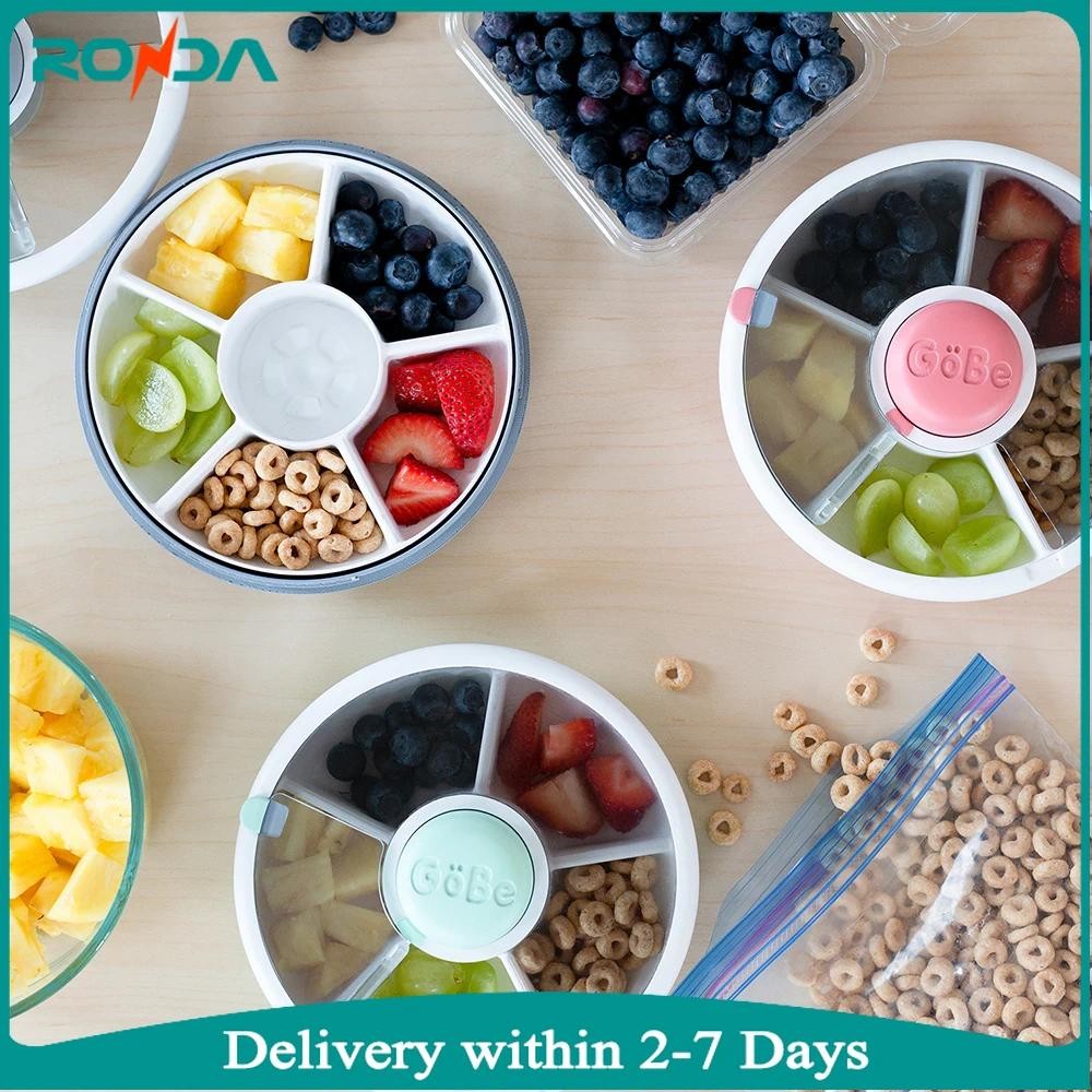 Kids Snack Spinner Leak Proof Container Portable Rotating Moisture ...