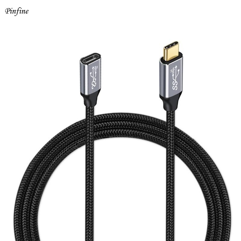 Pinfine PD 100W USB C Extension Cable Type C3 1 Gen 2 Male to Female ...
