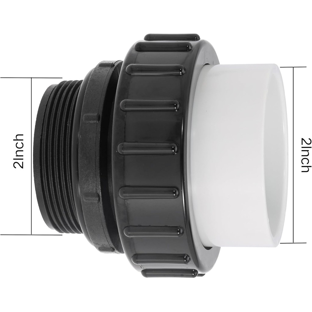 2" MIP x 2" PVC Hi Temp Union Replace 21063-200-000 for Intelliflo for ...