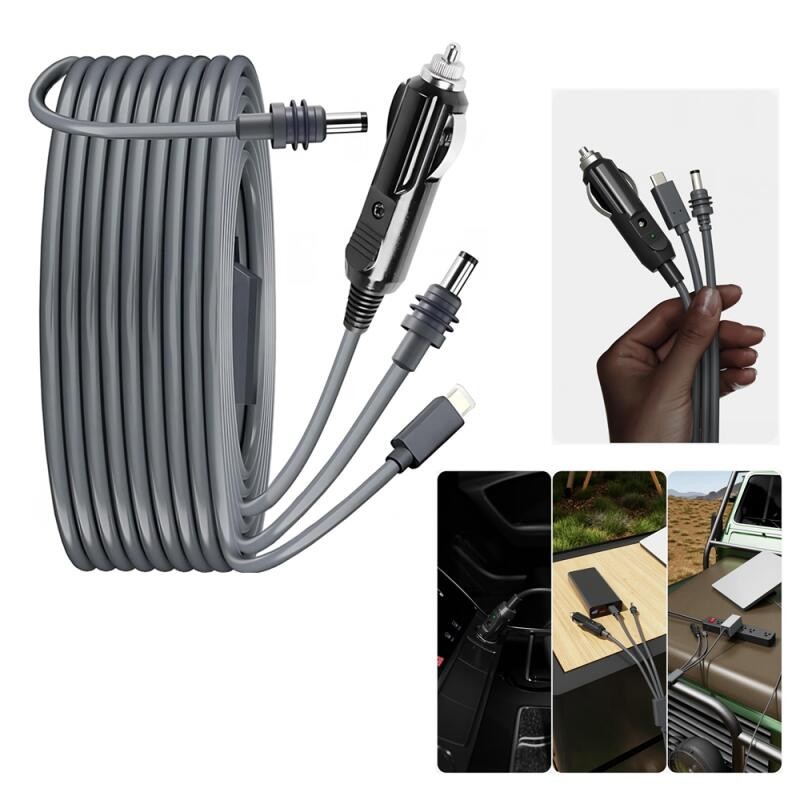3 in 1 USBC/DC/Car Charger To DC Power Cable for Starlink Mini ...